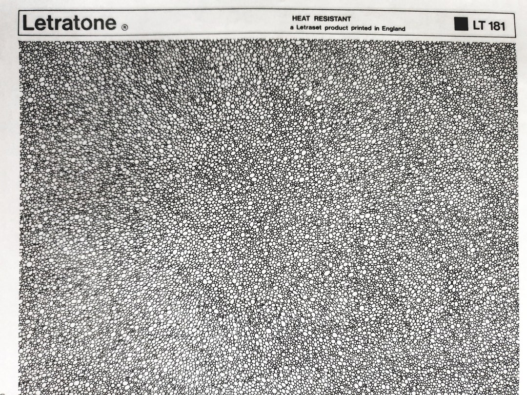 ORGANIC CELLS / Cell TEXTURES - Screentone Letraset Letratone Adhesive ...