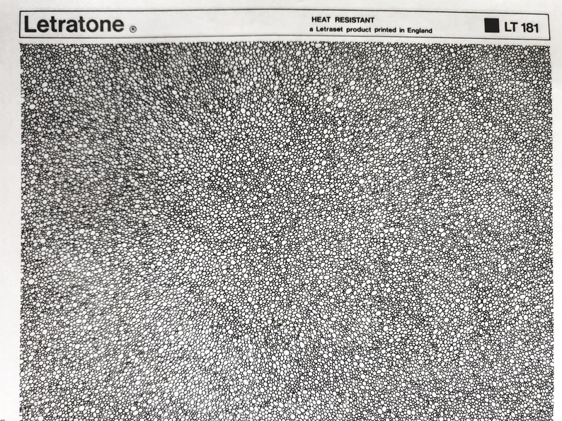 ORGANIC CELLS / Cell TEXTURES Screentone Letraset Letratone Adhesive ...