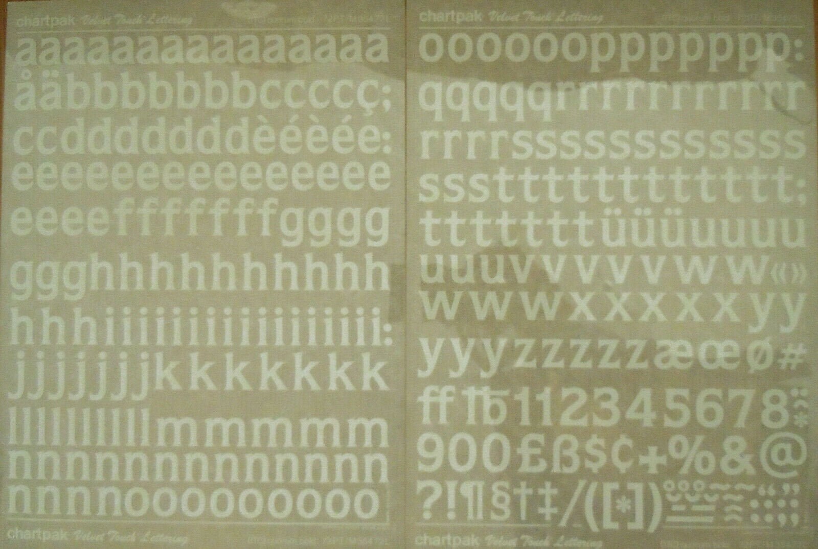 QUORUM BOLD White Vintage Chartpak Letter/number Dry Rub on Transfers ...