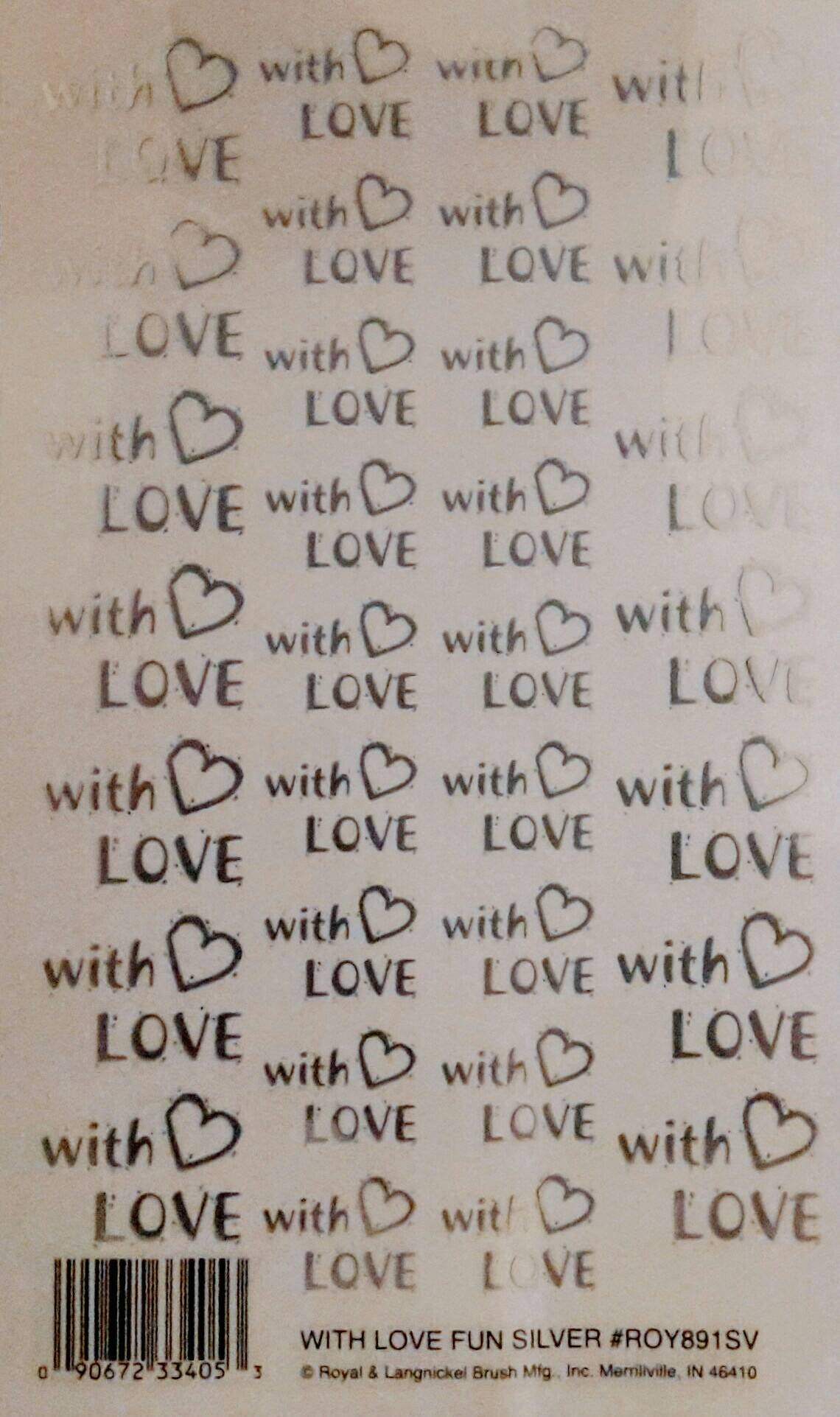 Metallic LOVE WORDS PHRASES Choose Design E-Z Rub Ons - Etsy UK