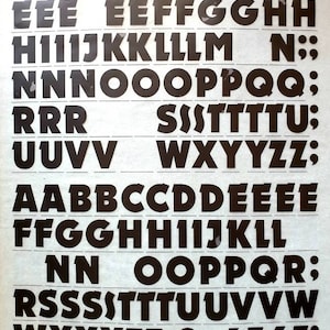 DYNAMO (30pt - 84pt) Letraset Vintage Instant Rub on Letter Transfers ...