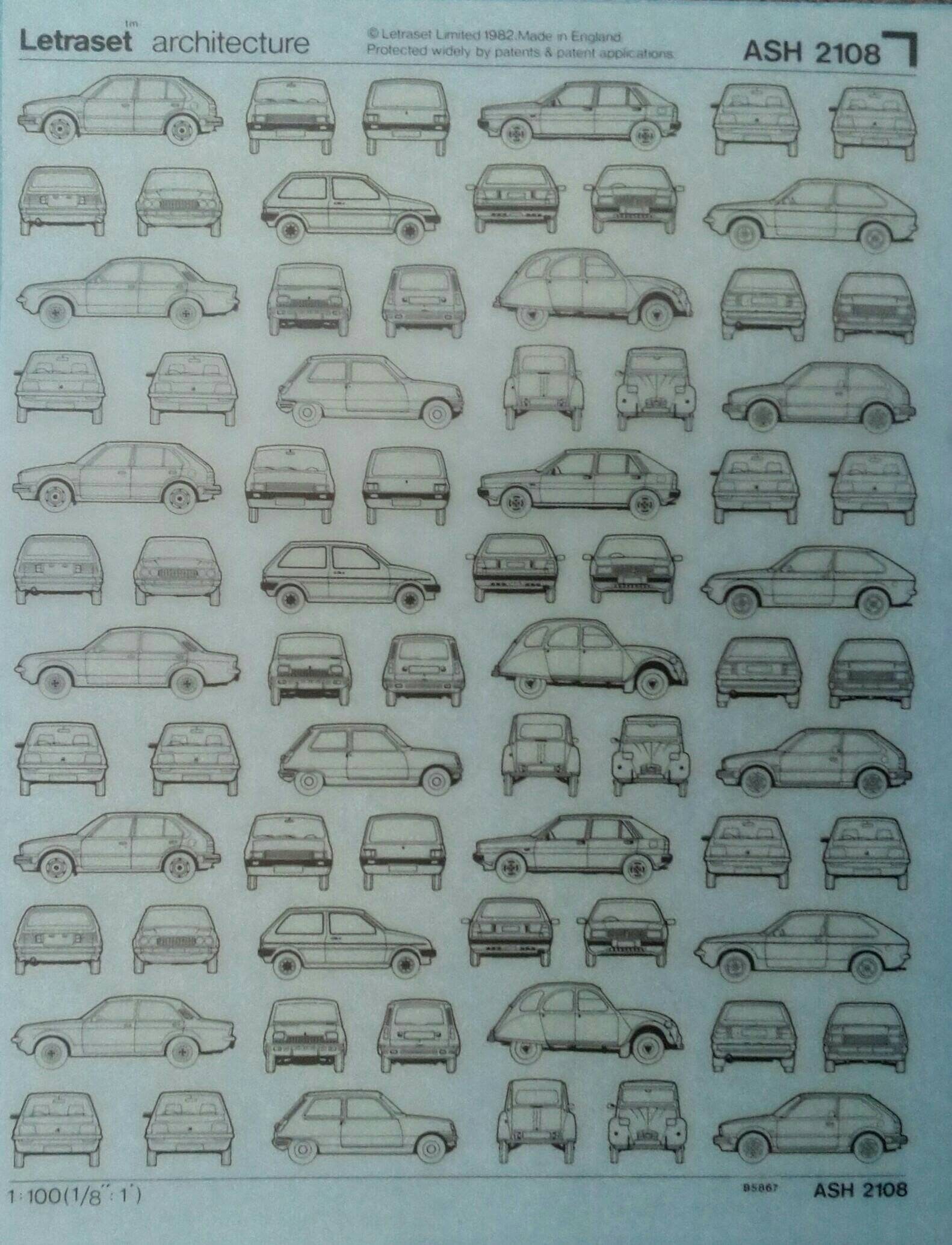 RETRO CARS Letraset Dry Rub on Transfers Picture - Etsy UK