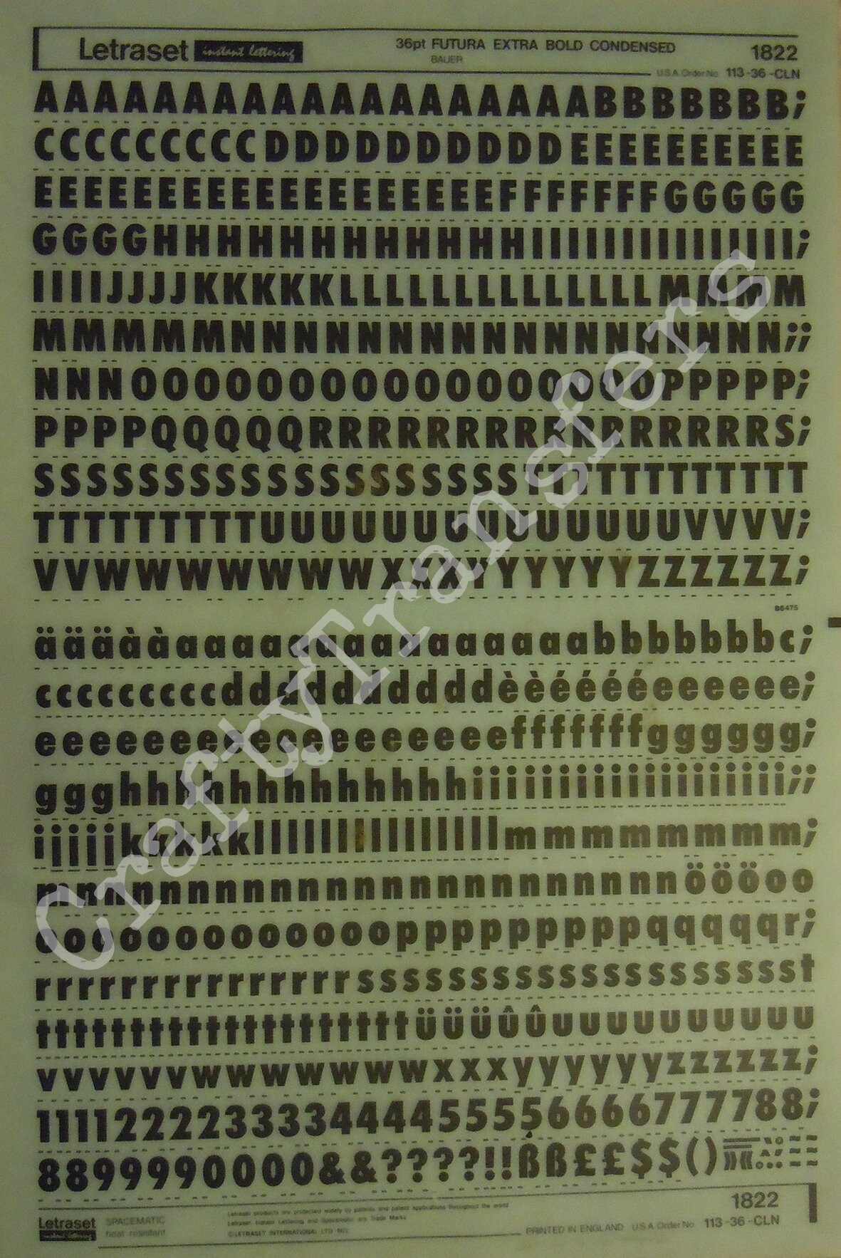 Futura Extra Bold Condensed