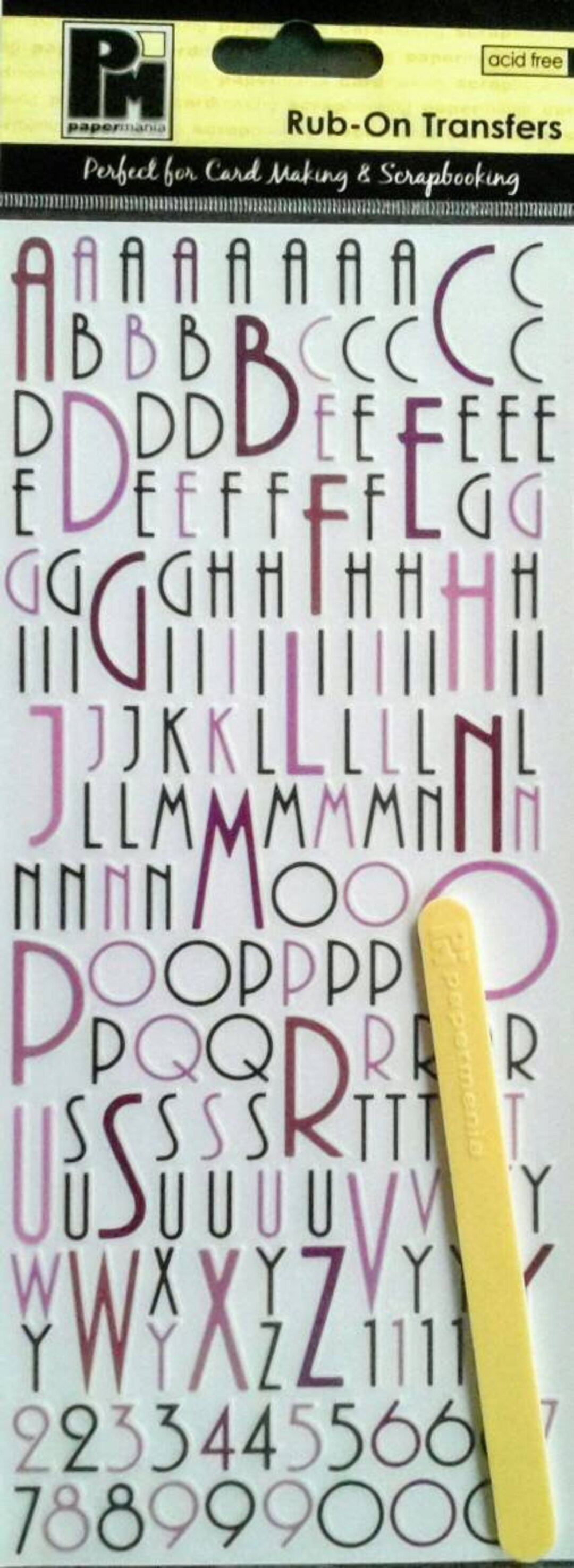 Various Papermania Rub on PICTURES / WORDS / PHRASES - Dry Rub on ...