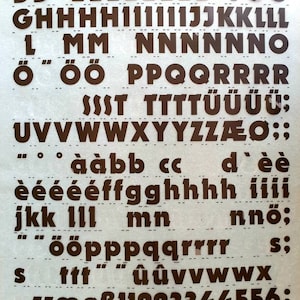 DYNAMO (30pt - 84pt) Letraset Vintage Instant Rub on Letter Transfers ...