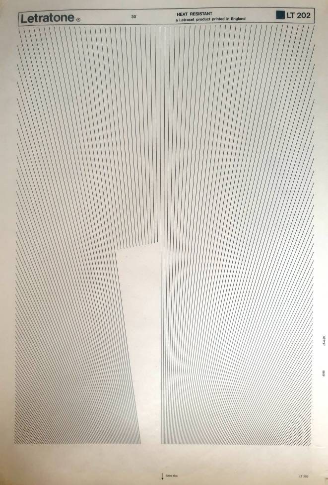 RADIATING LINES / Perspective Lines - Screentone Letraset Chartpak ...