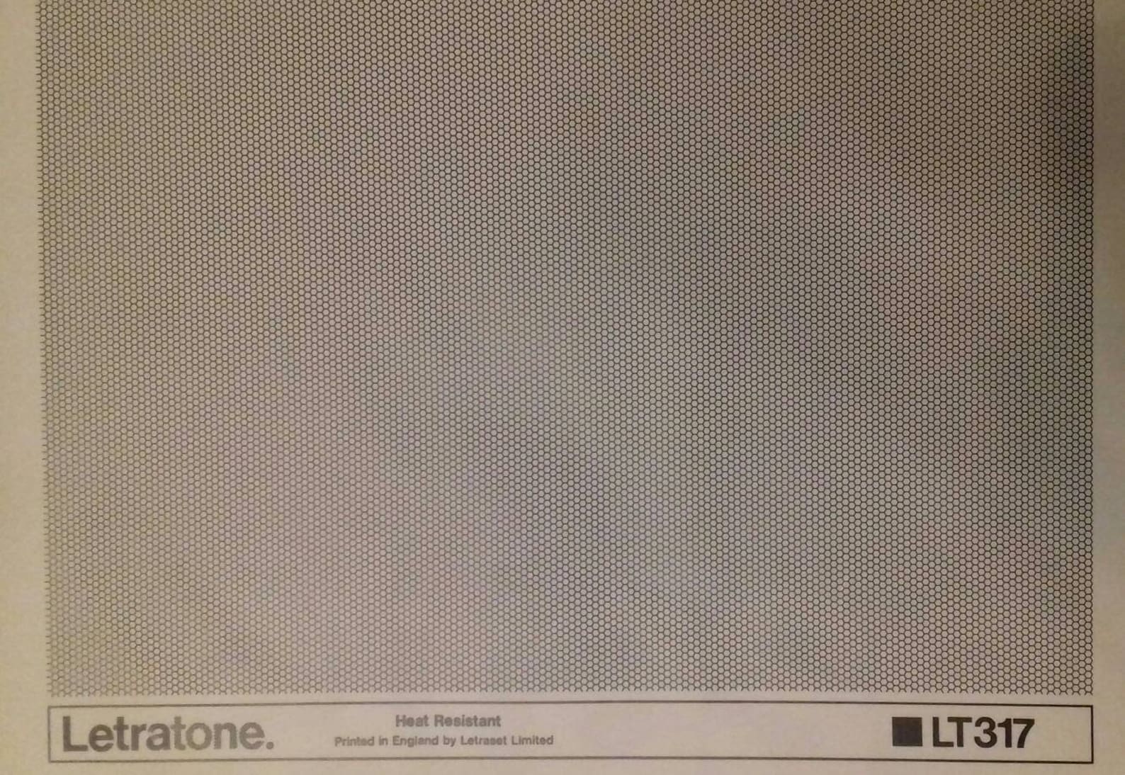 HEXAGON / BEEHIVE / HONEYCOMB Pattern Letraset Letratone / | Etsy UK