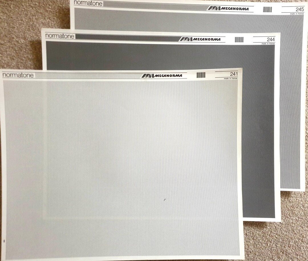 SCREENTONE SETS / LINES / Large 39 X 29cm Manga Screentone Mecanorma ...