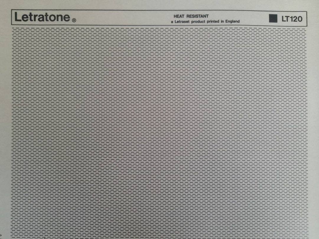 BROKEN RULES / Dashes Manga SCREENTONE Letraset Letratone Adhesive Tone ...