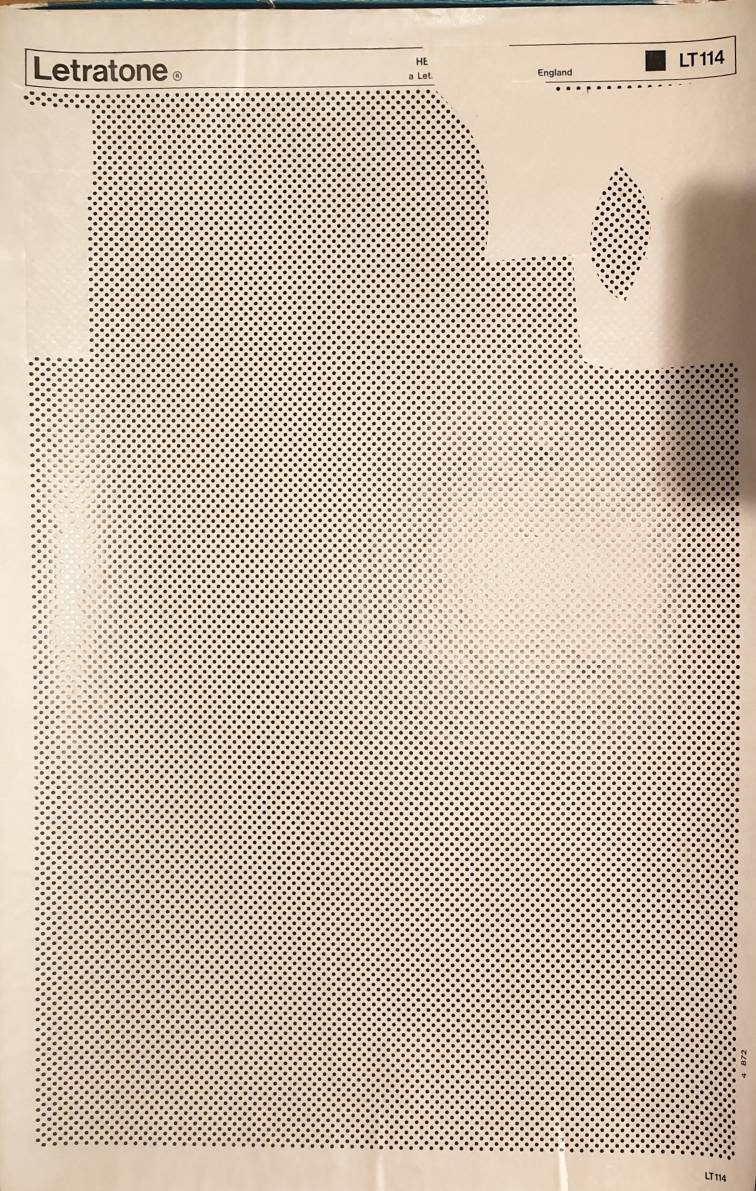 DOT PATTERNS Manga Screentone Letraset / Chartpak Adhesive Backing ...