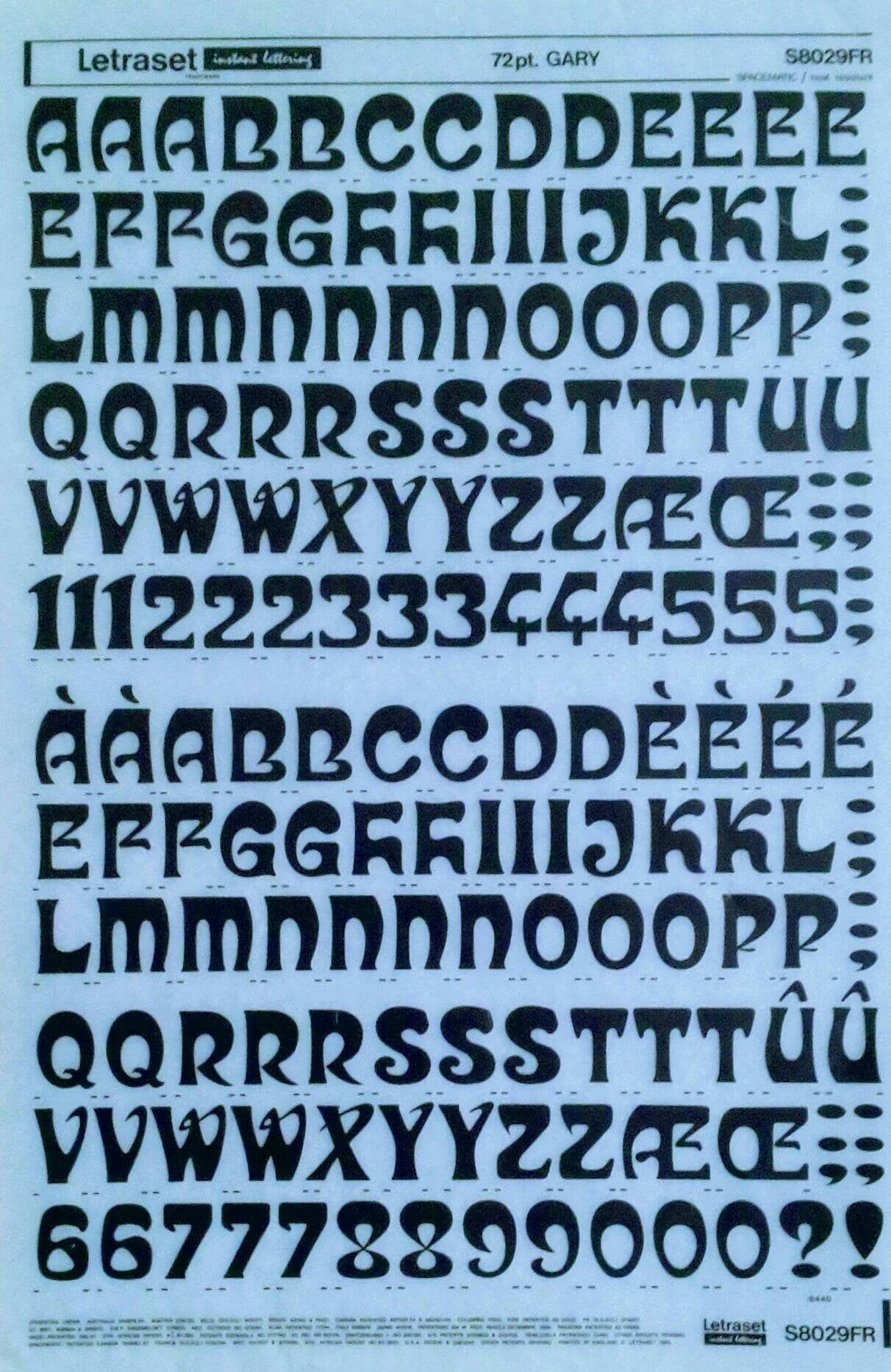 Craft Supplies & Tools Home & Hobby SCHRIFT V.A.G choose font size ...