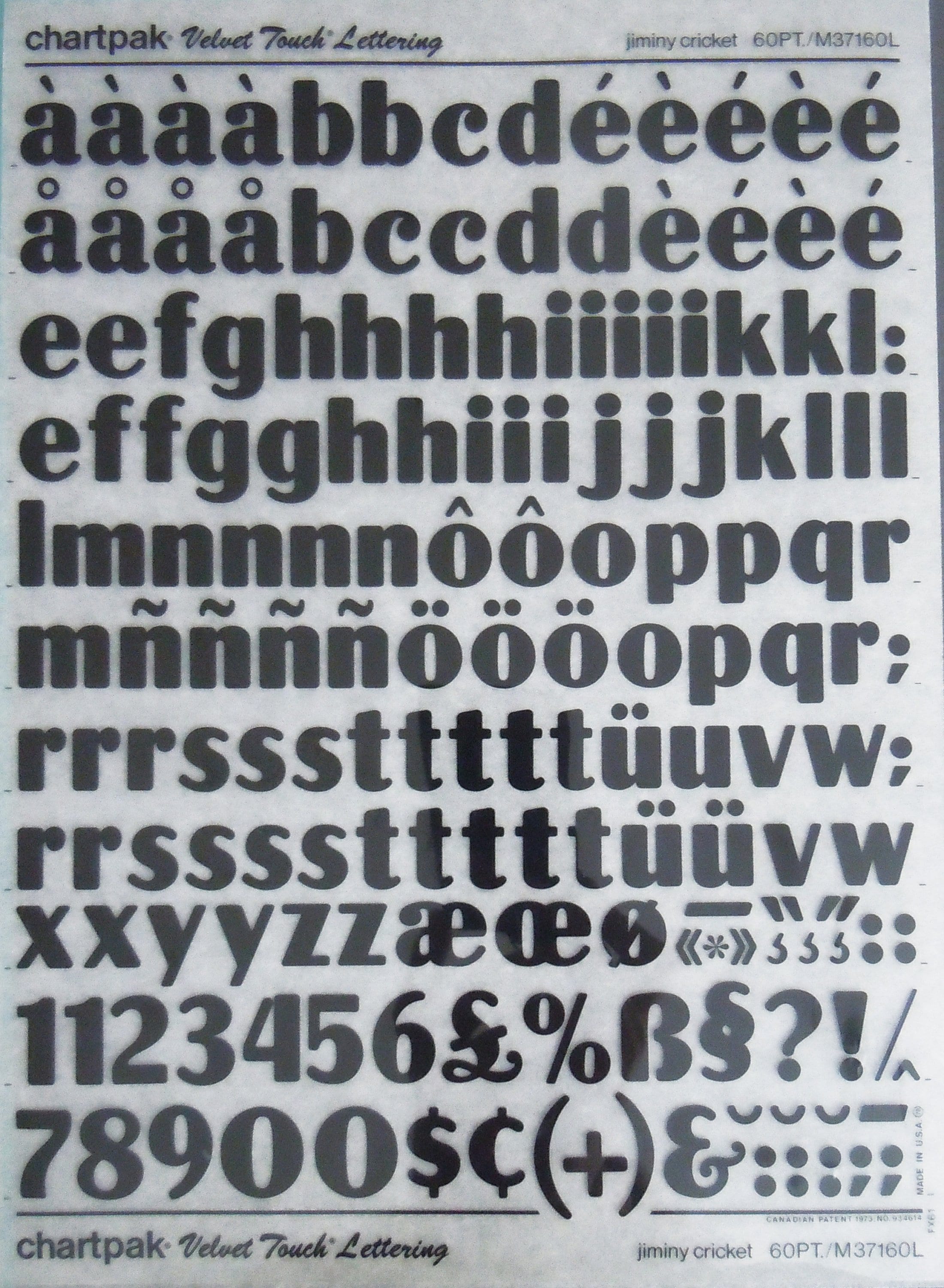 JIMINY CRICKET Chartpak Dry Letter Transfers choose Font - Etsy