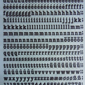 AMERICAN TYPEWRITER Bold CONDENSED (60pt/48pt/36pt/30pt) Letraset ...