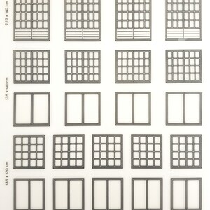 DOORS/WINDOWS Rub on Pictures Small Mecanorma Architecture Vintage Rub ...