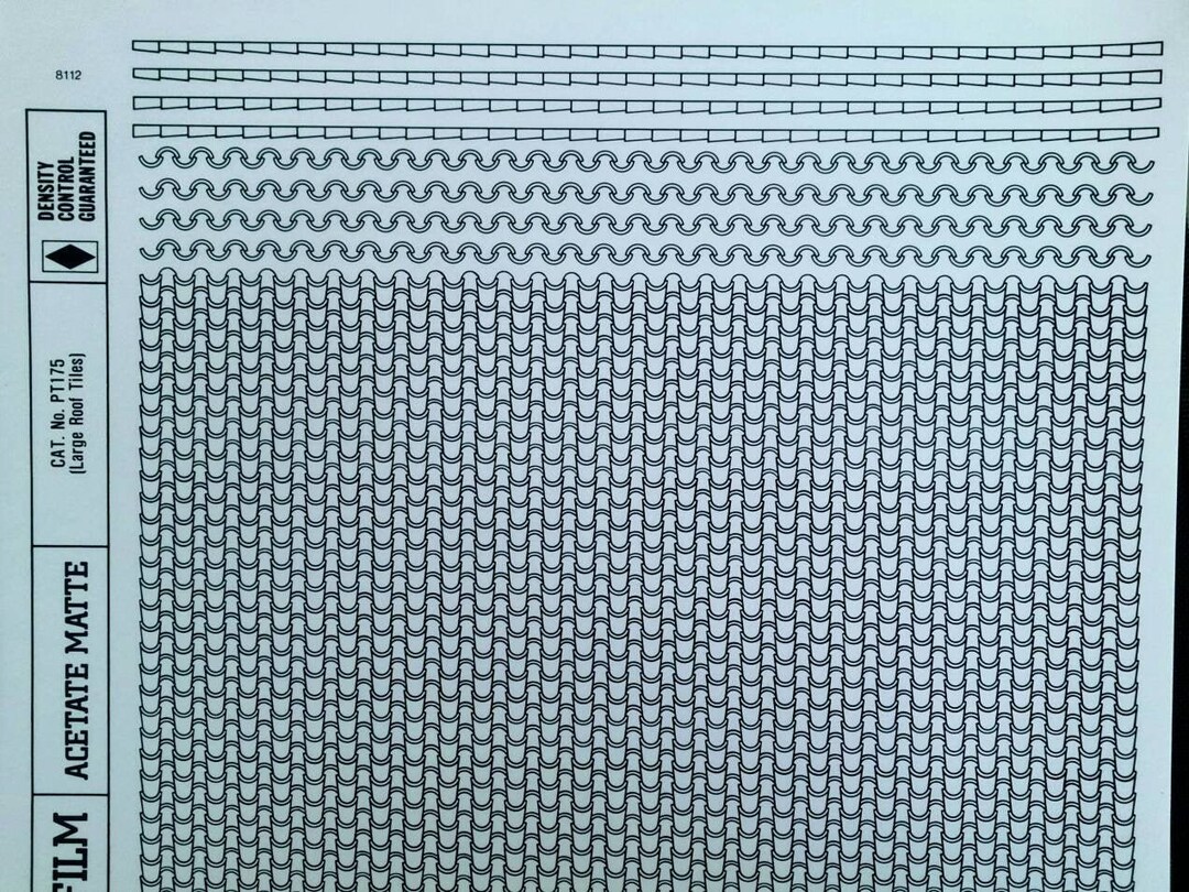 ROOF TILES - Manga Screentone Chartpak / Mecanorma Shading & Pattern ...