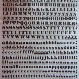 Rub on Letters Letraset Transfers Silver Gold Foil | Etsy