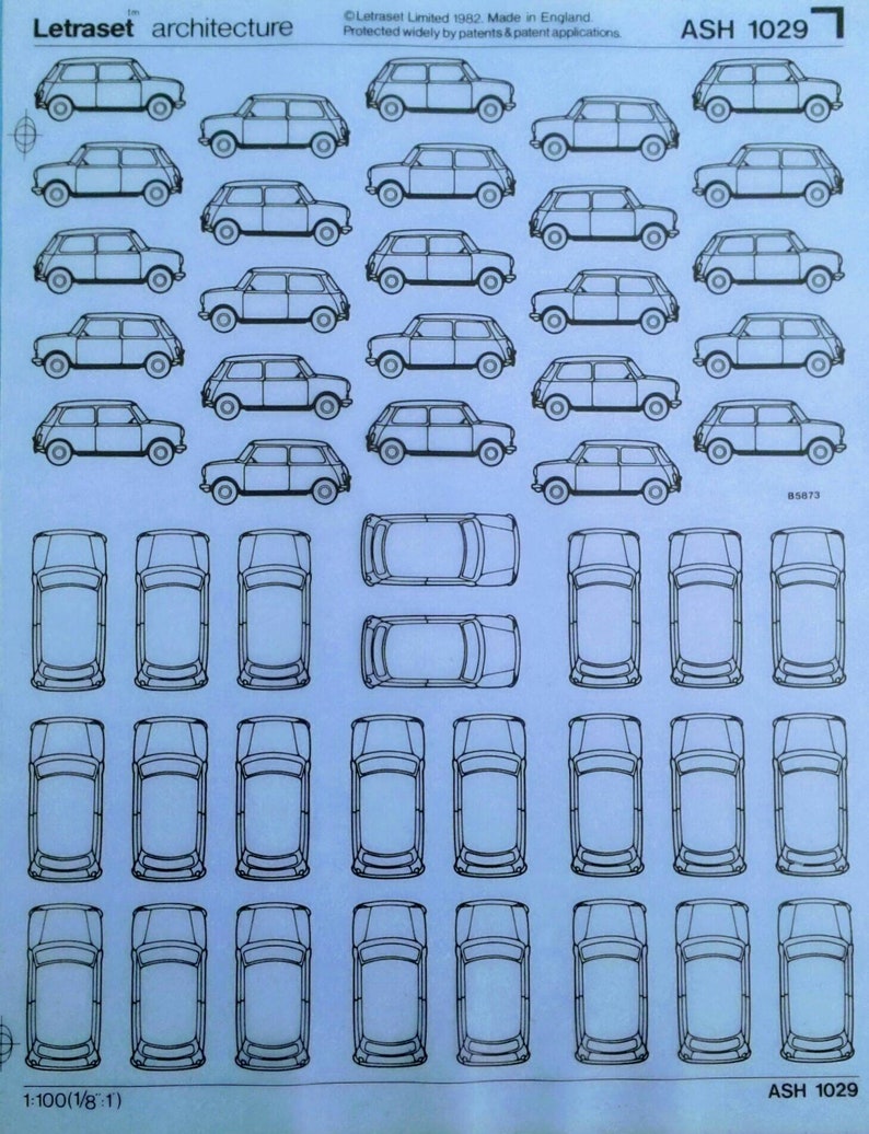 RETRO CARS Letraset Dry Rub on Transfers Picture - Etsy UK