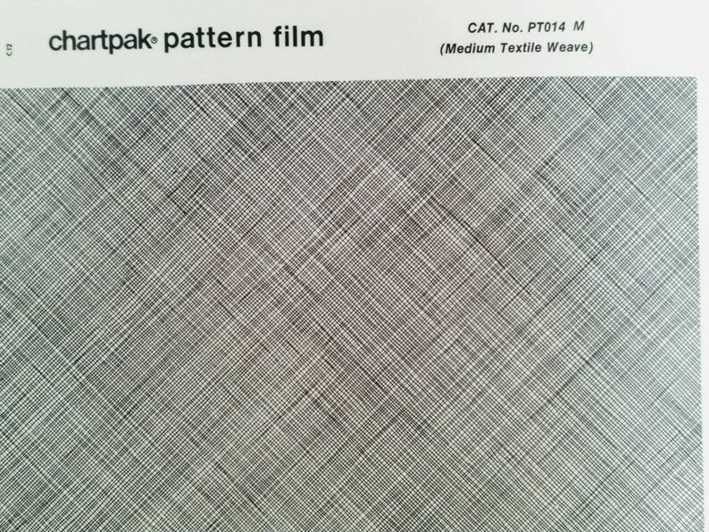 TEXTILE PATTERNS Manga Screentone Chartpak Shading & Pattern Film ...
