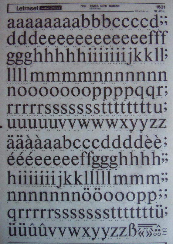 Letraset Fonts