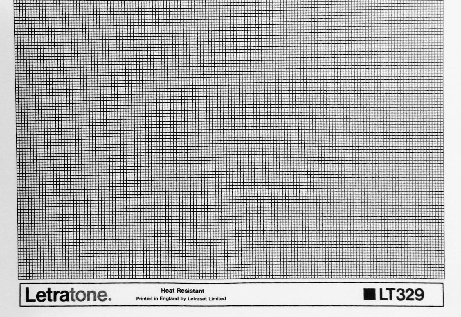 SQUARE GRID Letraset Letratone / Normatone Adhesive Manga SCREENTONE ...