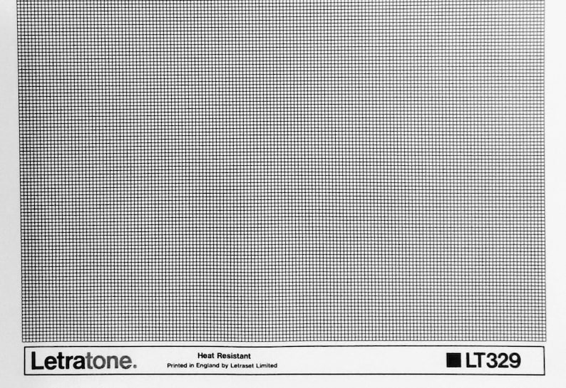 SQUARE GRID Letraset Letratone / Normatone Adhesive Manga - Etsy