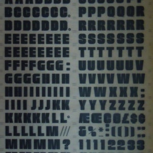 NEIL BOLD - Letraset / Mecanorma Instant Rub on Letter Transfers ...