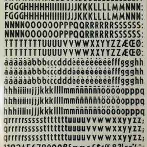 KABEL BOLD CONDENSED - Chartpak Dry Letter Transfers (choose Font Size ...