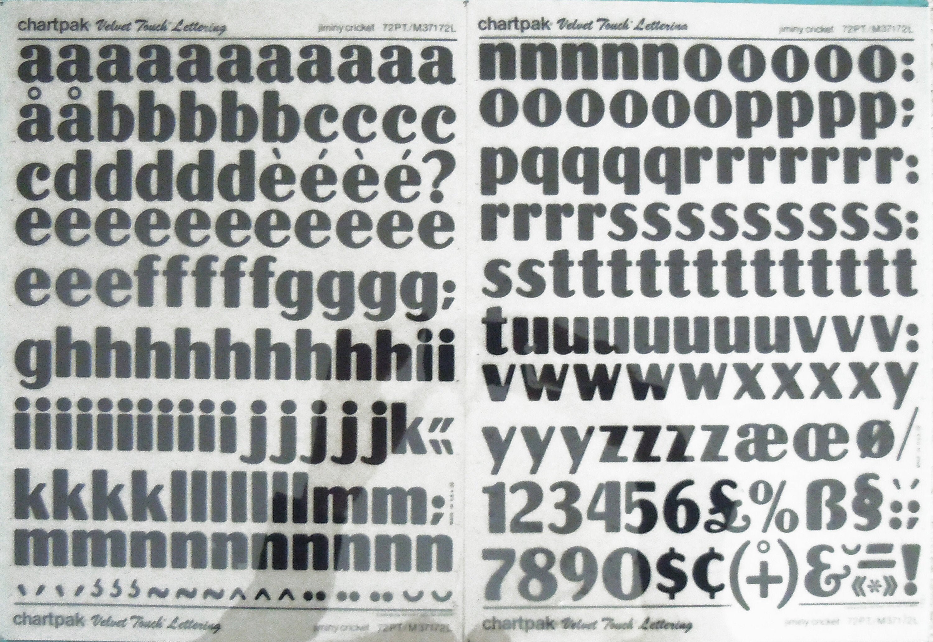 JIMINY CRICKET Chartpak Dry Letter Transfers choose Font - Etsy