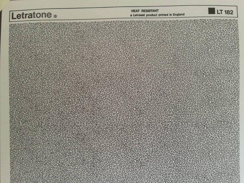 ORGANIC CELLS / Cell TEXTURES Screentone Letraset Letratone Adhesive ...