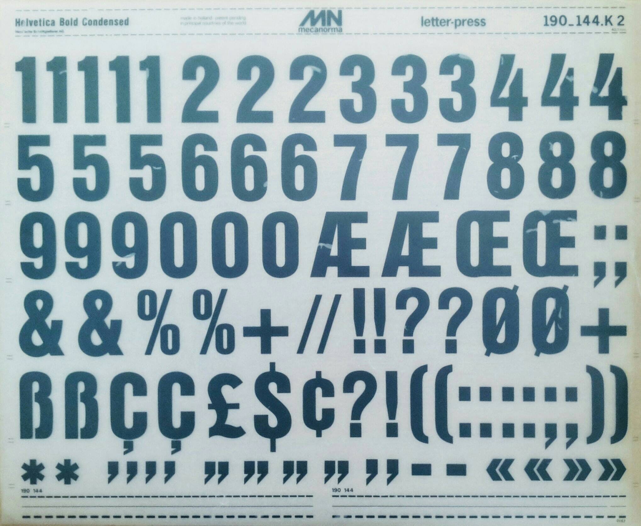 HELVETICA BOLD NUMBERS Mecanorma Instant Rub on Numeral - Etsy