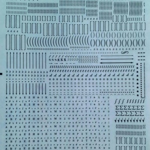 GREEK Alphabet - Letraset / Mecanorma Vintage Rub on Letter/number ...