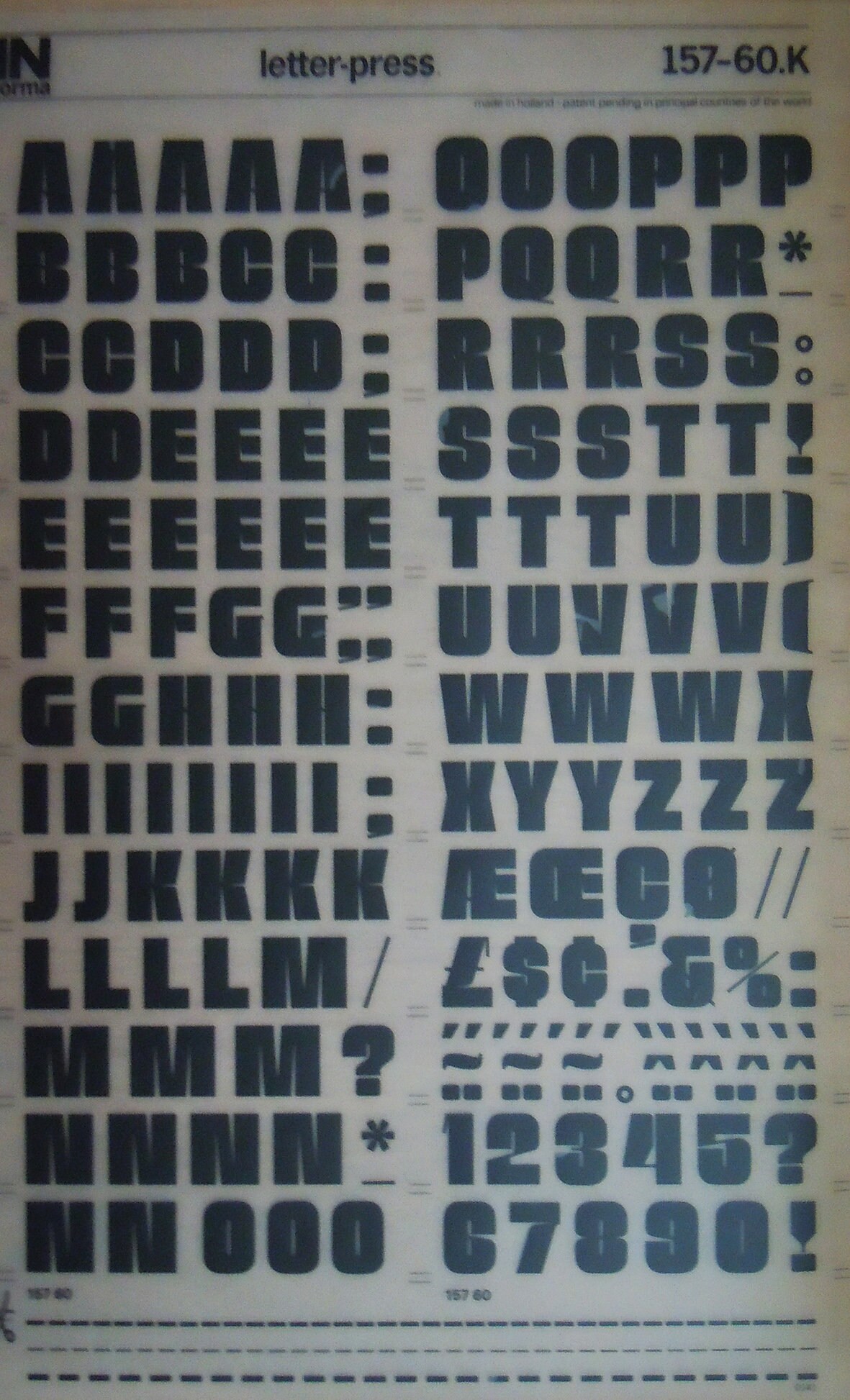 NEIL BOLD Letraset / Mecanorma instant rub on letter | Etsy