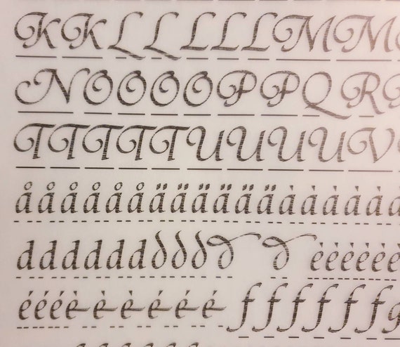 Rub On Letters For Glass