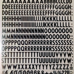 KABEL BOLD CONDENSED - Chartpak Dry Letter Transfers (choose Font Size ...