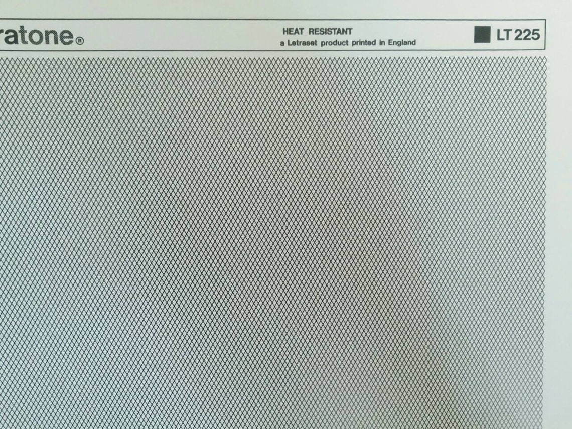 DIAMOND GRID / Diamond Pattern - Letraset Letratone Manga Screentone ...
