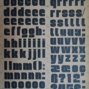 NEIL BOLD - Letraset / Mecanorma Instant Rub on Letter Transfers ...