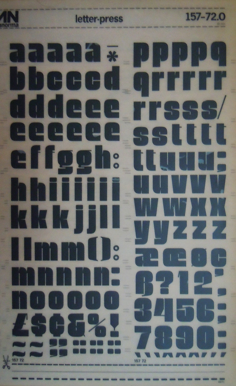 NEIL BOLD Letraset / Mecanorma Instant Rub on Letter - Etsy