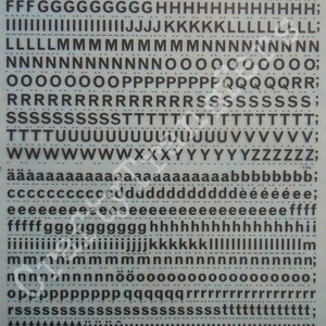 GROTESQUE 216 - LETRASET Vintage Instant Rub on Letter Transfers ...
