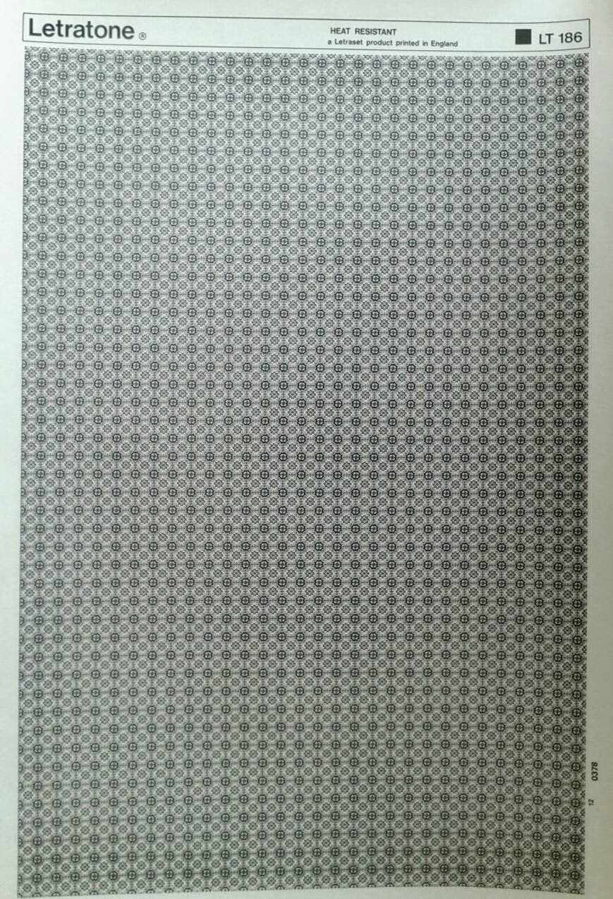 REPEATING DECORATIVE Patterns - Letraset Manga SCREENTONE Adhesive Tone ...