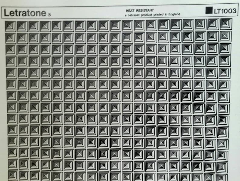 REPEATING DECORATIVE Patterns Letraset Manga SCREENTONE - Etsy