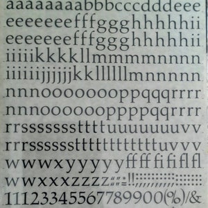 PALATINO - Chartpak Letter/number Dry Rub on Transfers (ref M127) - Etsy