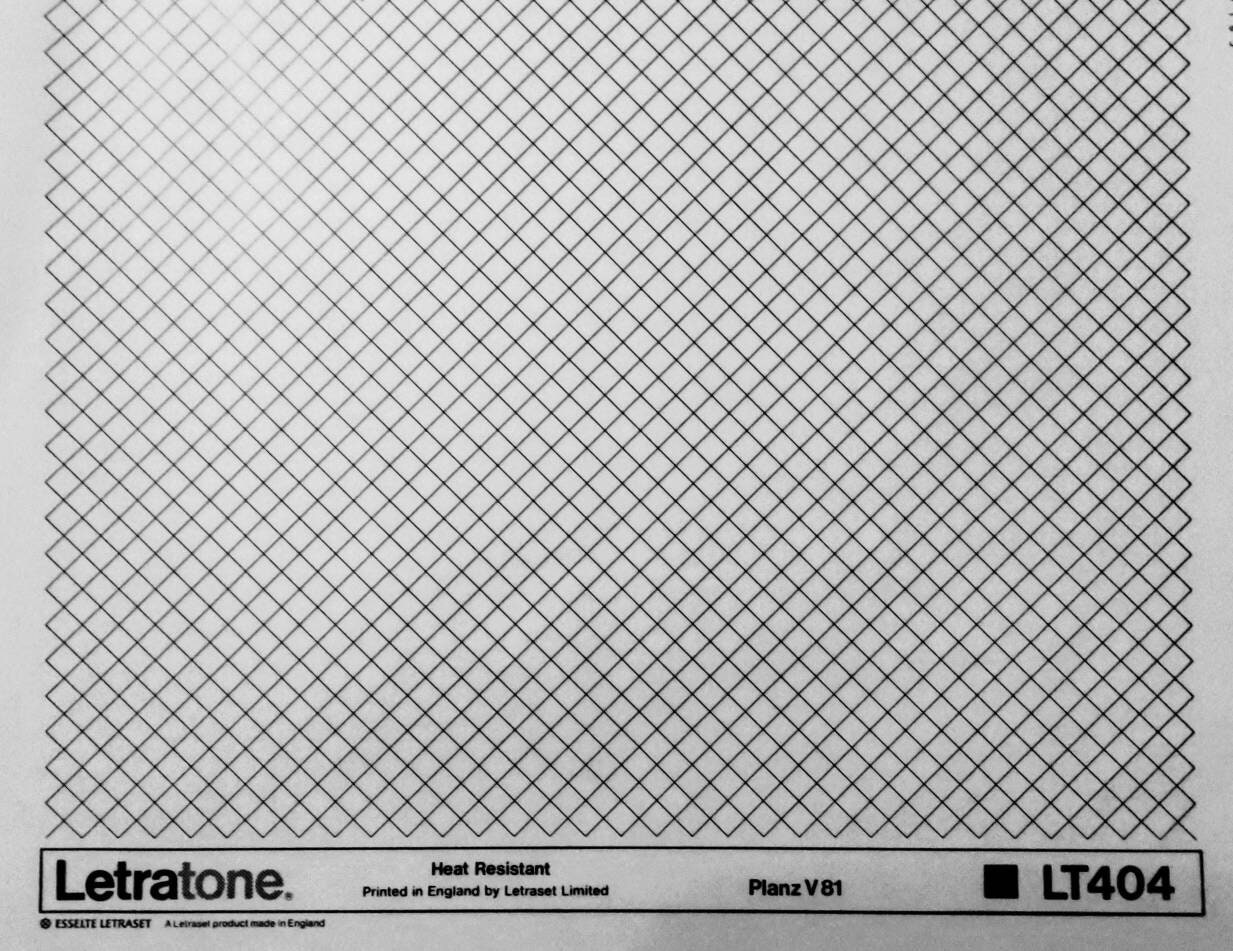DIAMOND GRID / Diamond Pattern - Letraset Letratone Manga Screentone ...