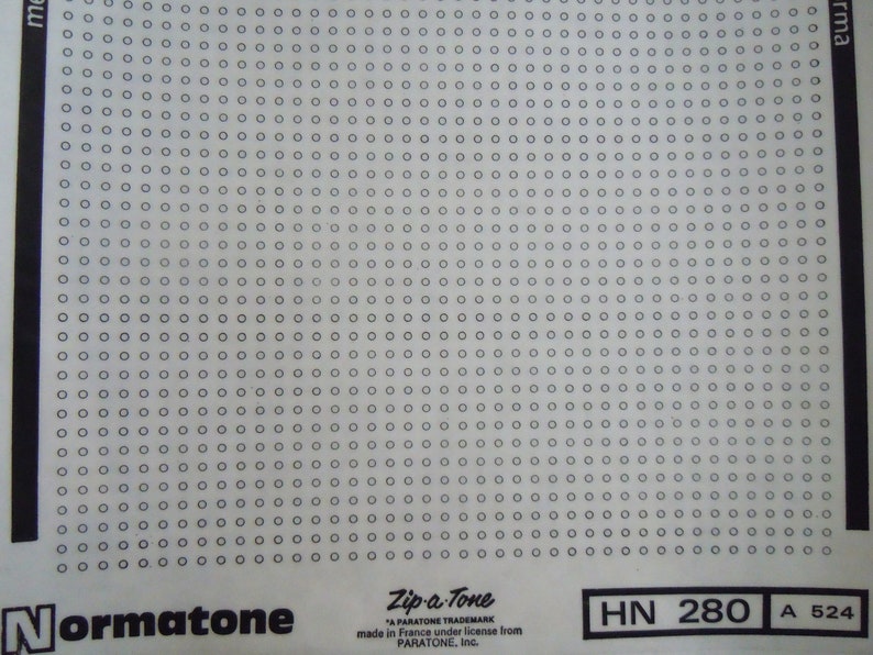 CIRCLES Manga SCREENTONE Letratone Letraset Mecanorma Normatone ...