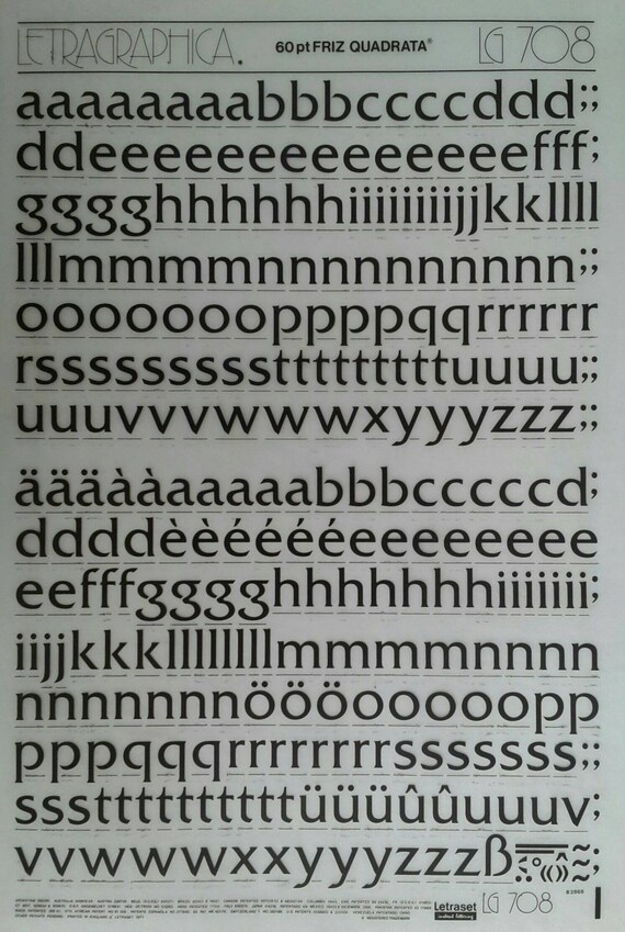 Craft Supplies & Tools Paper, Party & Kids Letragraphica Letraset dry ...