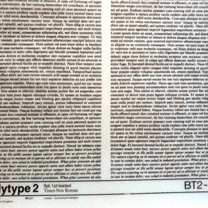 BODYTYPE Body Type (helvetica, Times, Plantin, Grotesque) Letraset ...