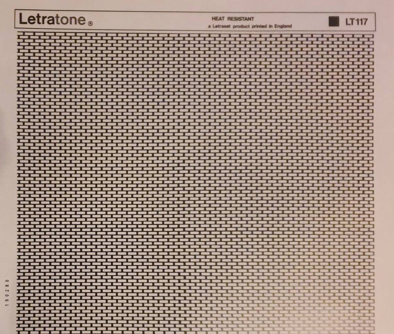 BRICK WALL - Manga SCREENTONE Letraset Letratone Normatone Vintage ...