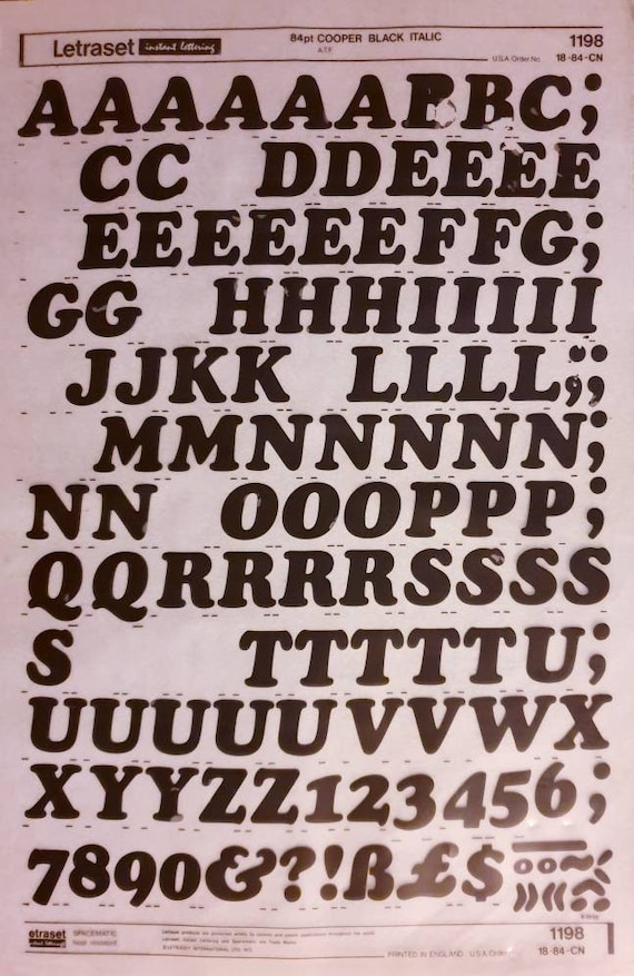 Cooper Black Italic Font