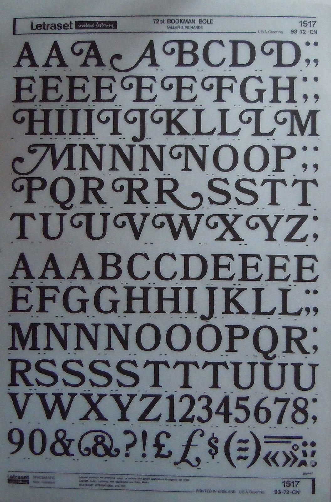 Bookman Bold Font