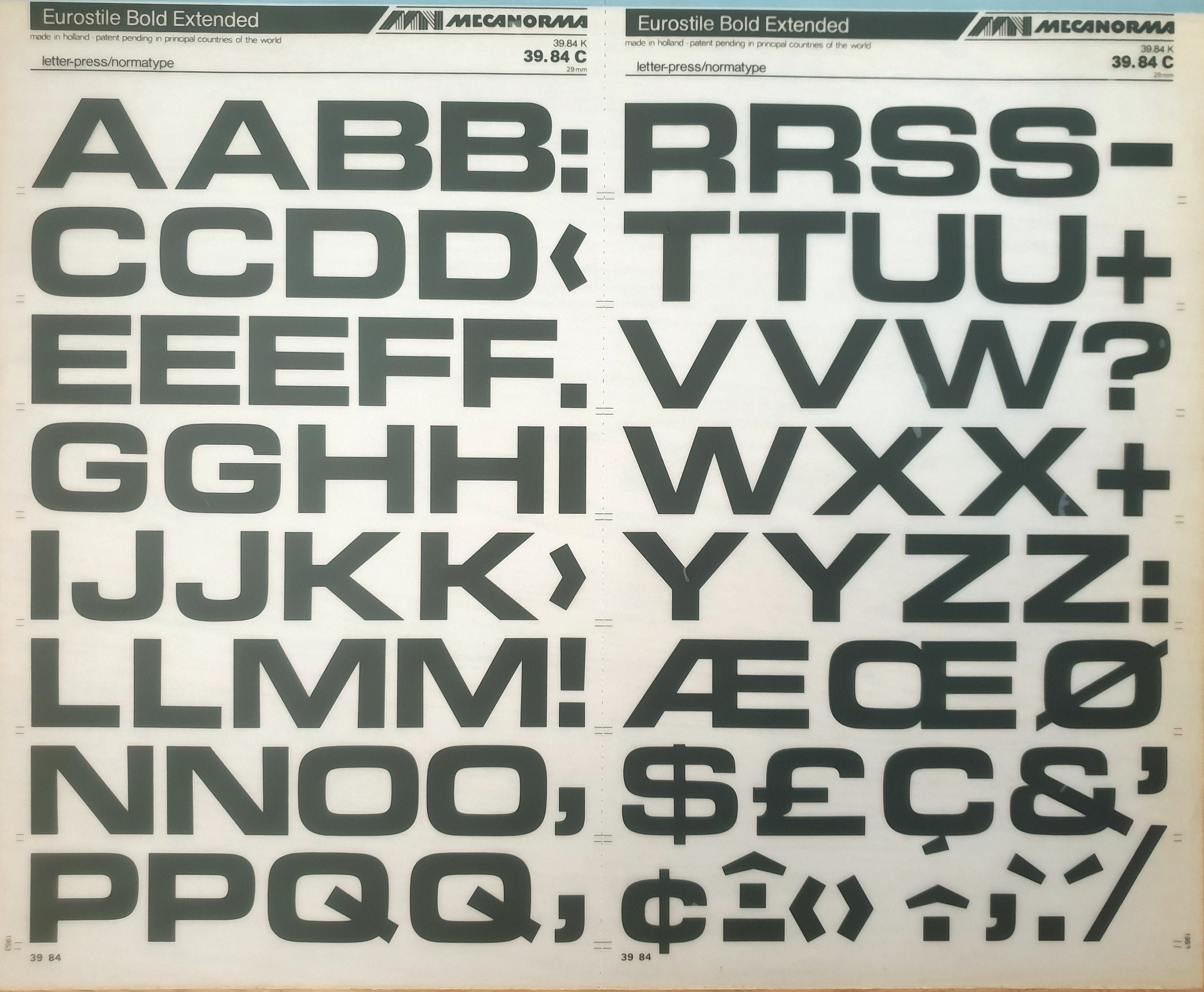 Eurostile Bold Extended Font