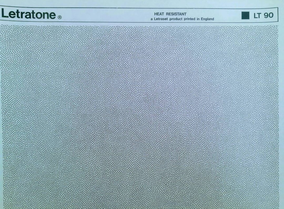 DOT PATTERNS - Manga Screentone Letraset Adhesive Backing Sheets / Tone ...